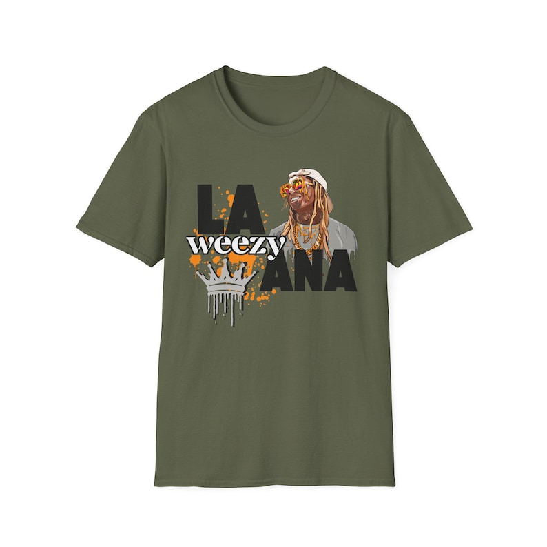 LA Weezy ANA Rapper Graphic T-shirt | Louisiana Hip Hop Crown Drip Tee ...