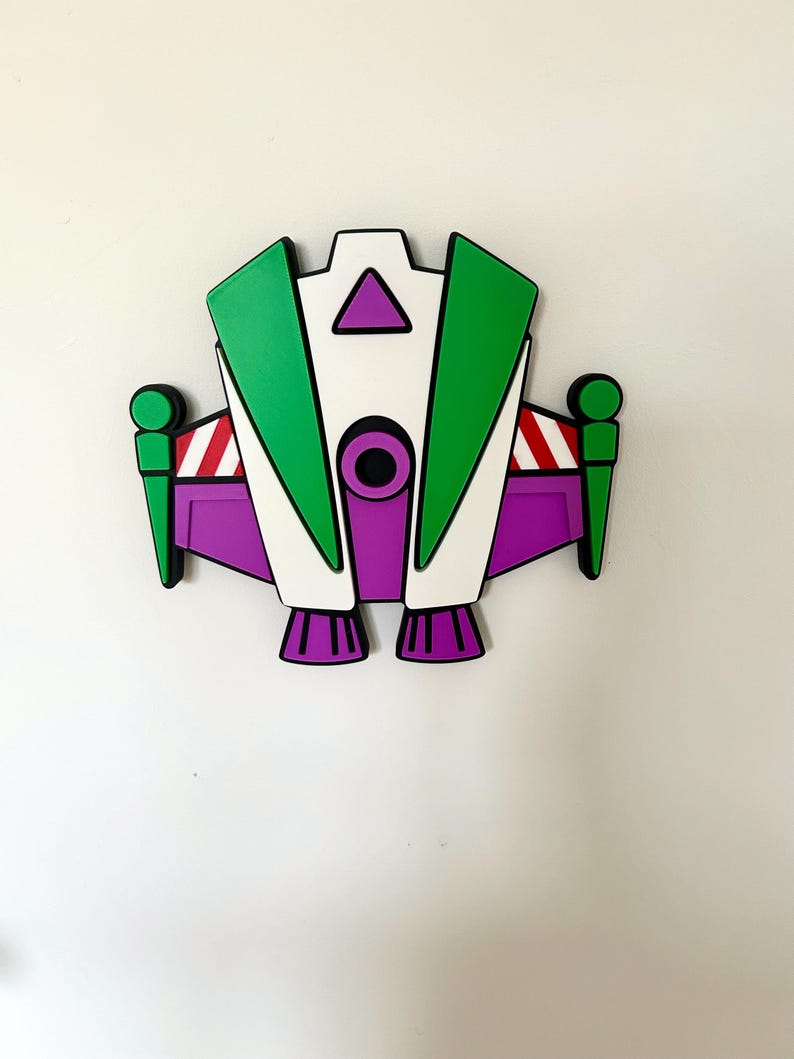 3D Printed Buzz Lightyear Jetpack Wall Decor | Toy Srory Inspired Room ...