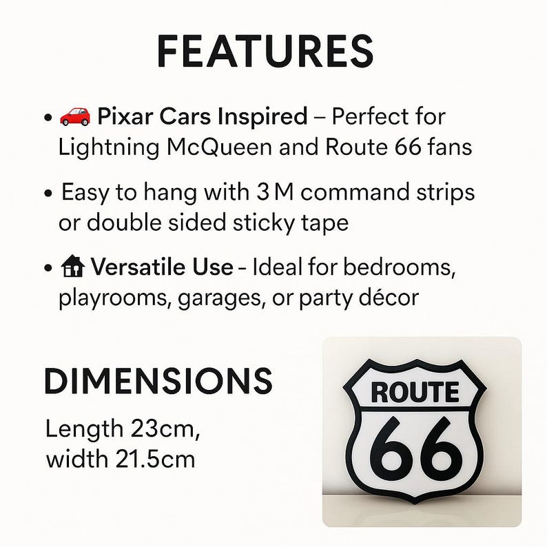 Route 66 Wall Sign: Cars - Etsy