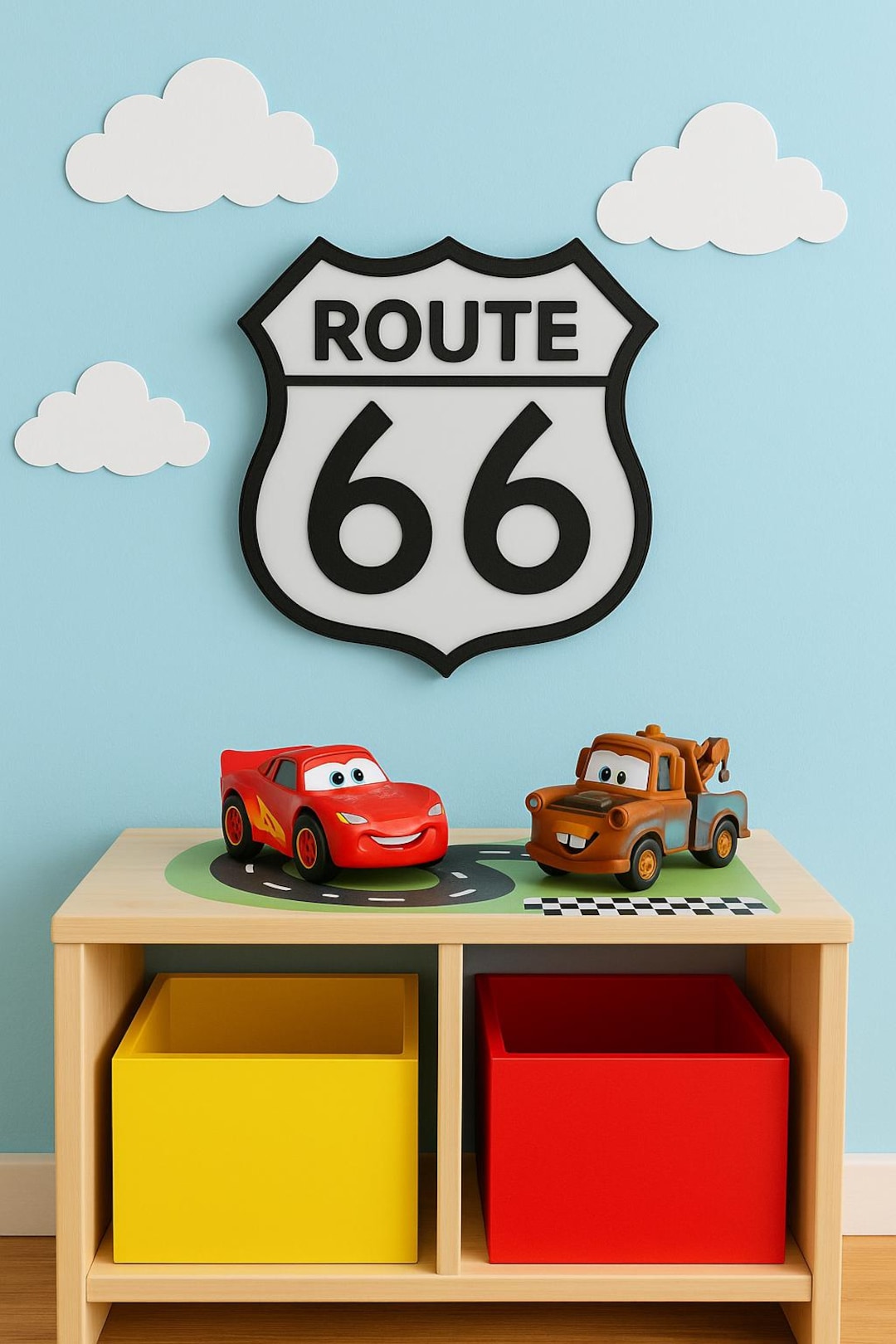 Route 66 Wall Sign: Cars - Etsy