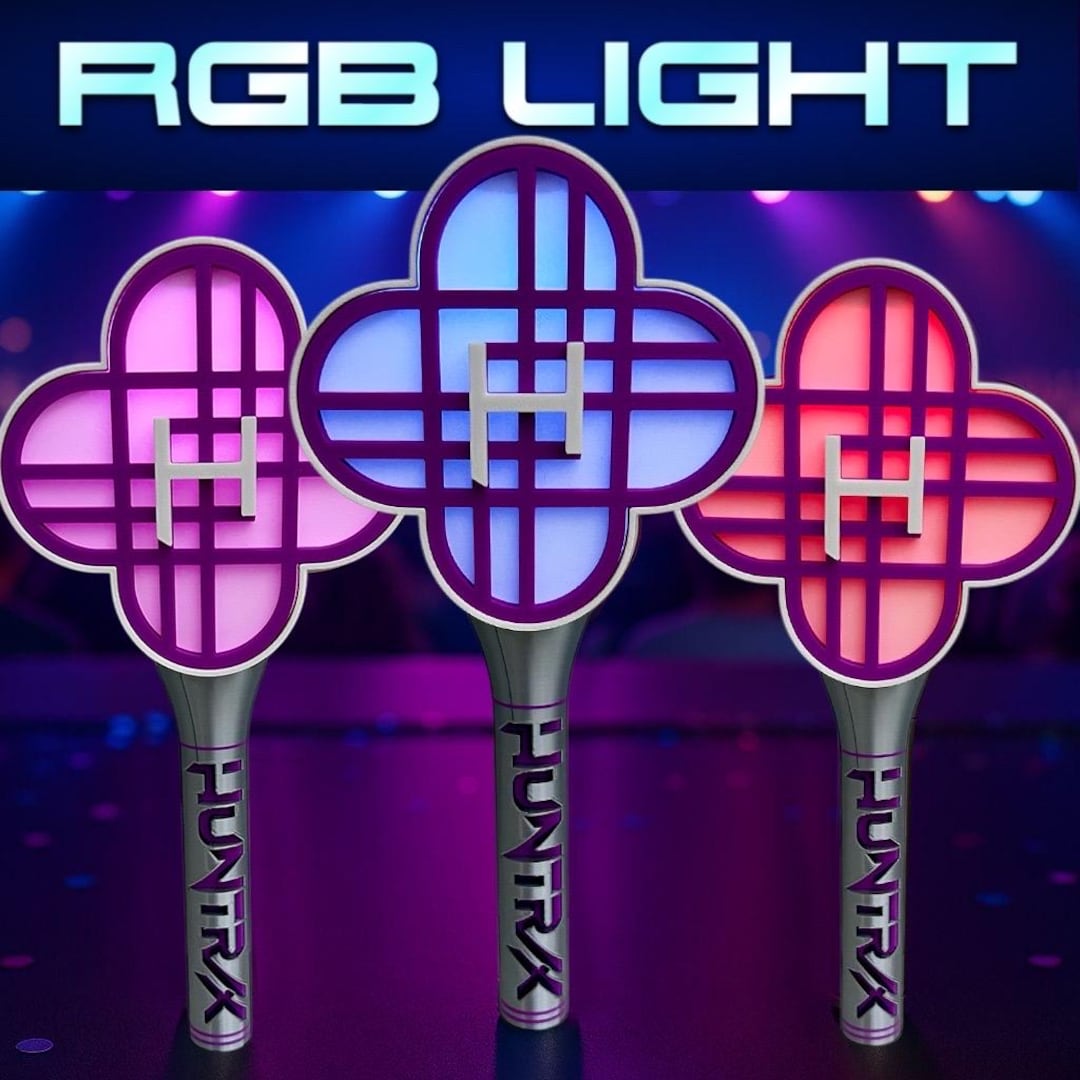 K-pop Demon Hunters Huntrix RGB Light Stick | Fan Concert Wand - Etsy