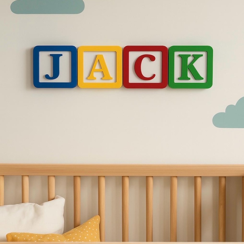 Childs Block Letters - Etsy UK