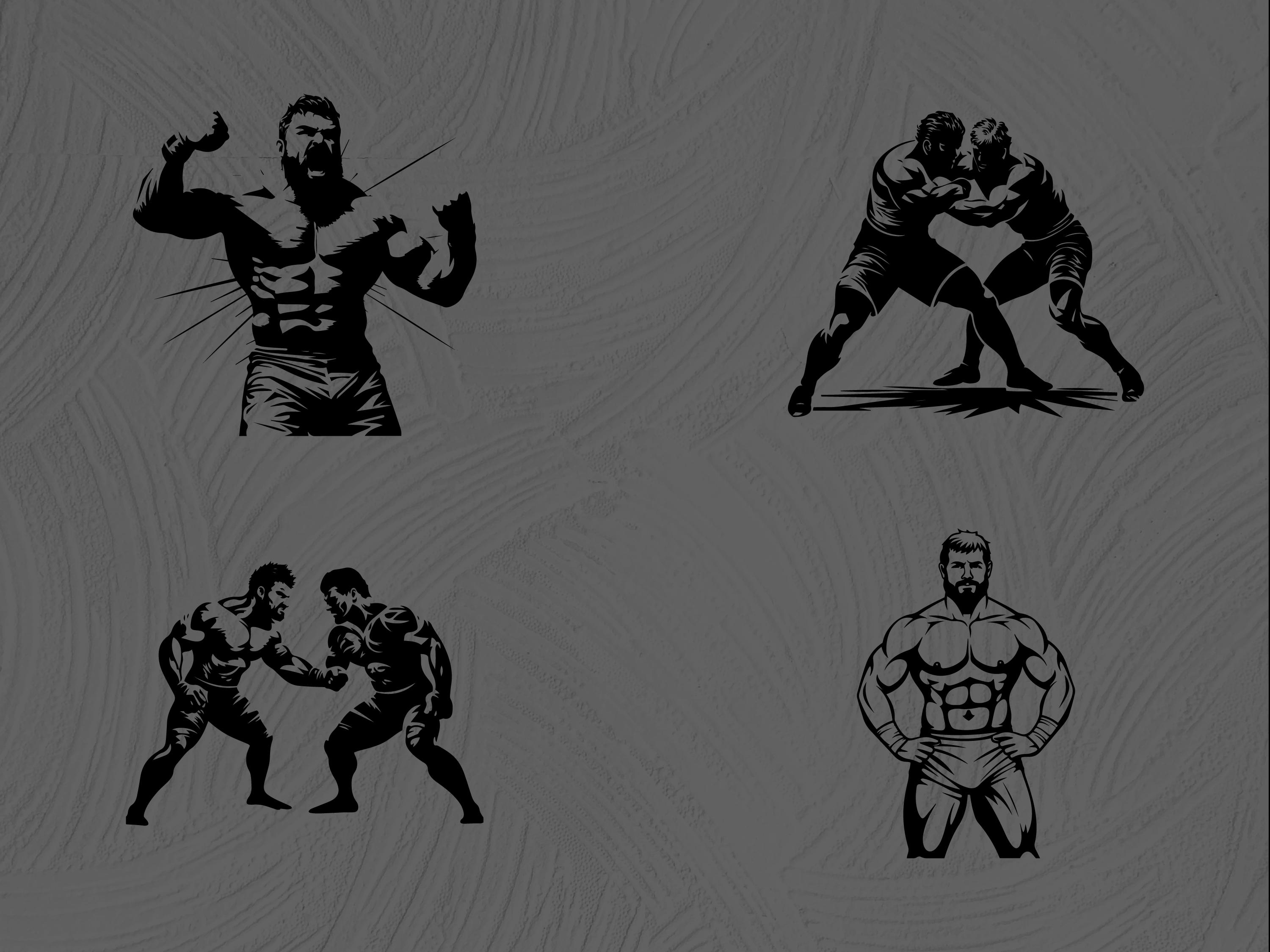 Wrestling SVG PNG Bundle, Wrestler Silhouette, Wrestling Match Svg - Etsy