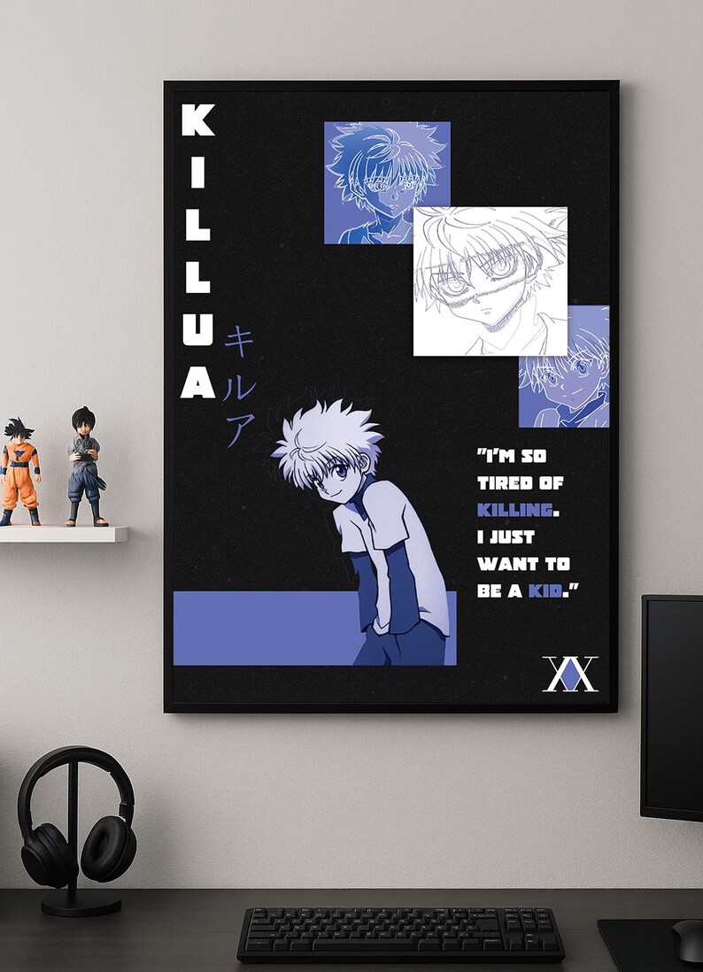 Killua Poster (the Hunter X Hunter Collection) – Ledavidsart - Etsy