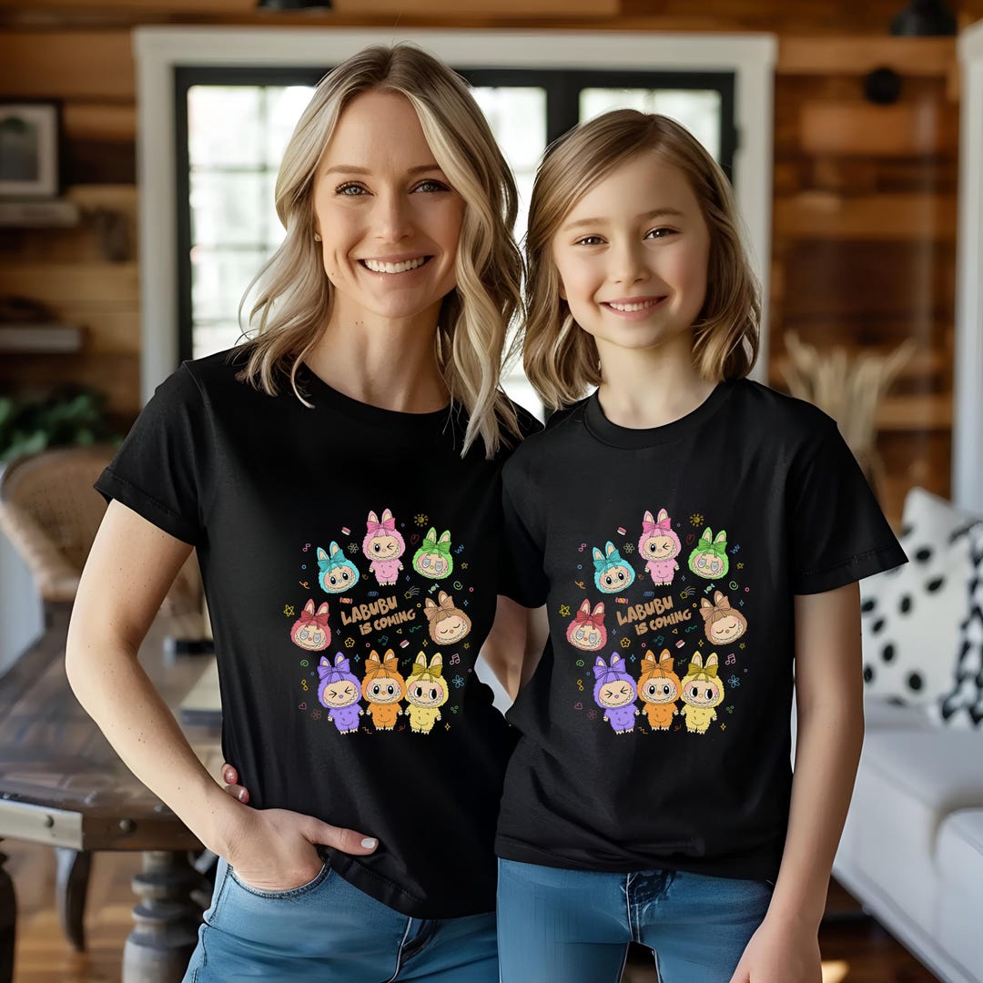 Labubu Cartoon T-shirt: Soft Kawaii Graphic Tee - Etsy