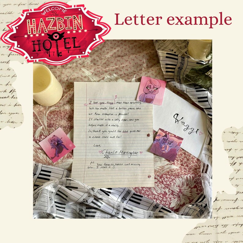 Hazbin Hotel - Custom Character Letters for You or Your OC - Etsy Canada