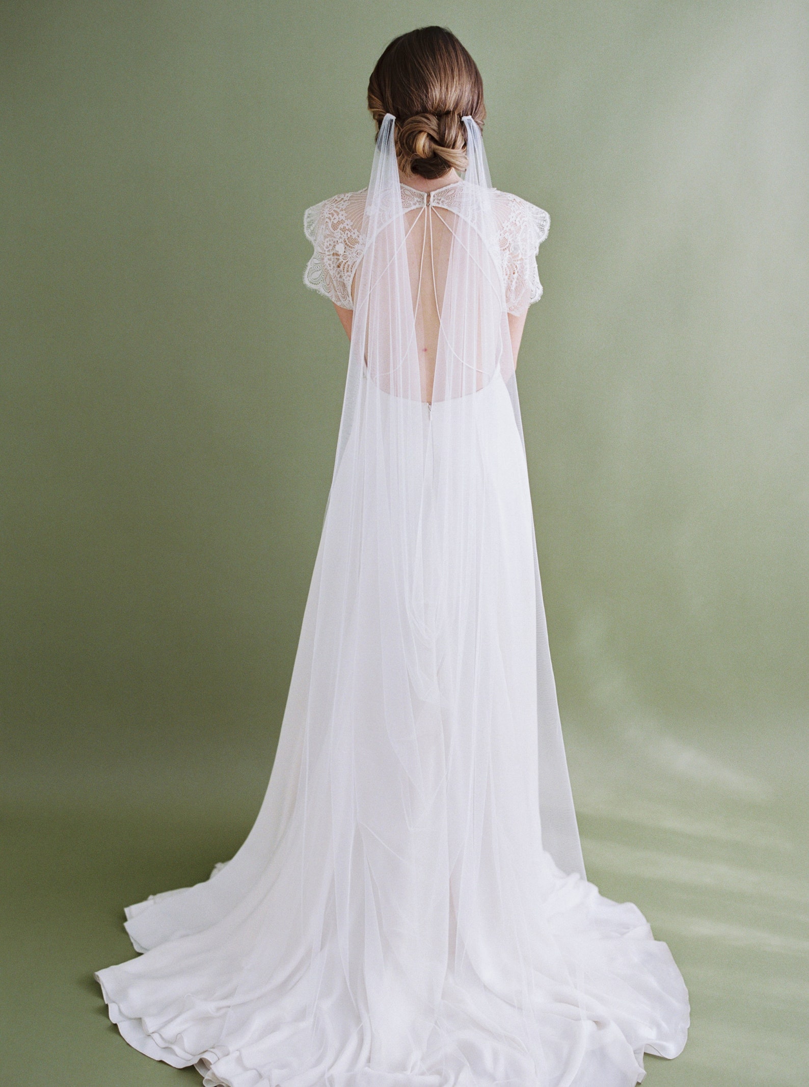 Draped Wedding Veil Draped Bridal Veil Draped Veil Draped | Etsy