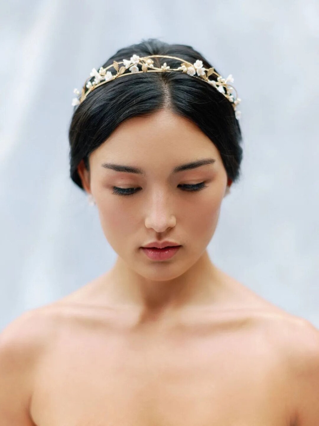 MYFANWY | Dainty Crown, Flower Bridal Crown, Bridal Headpiece, Wedding ...