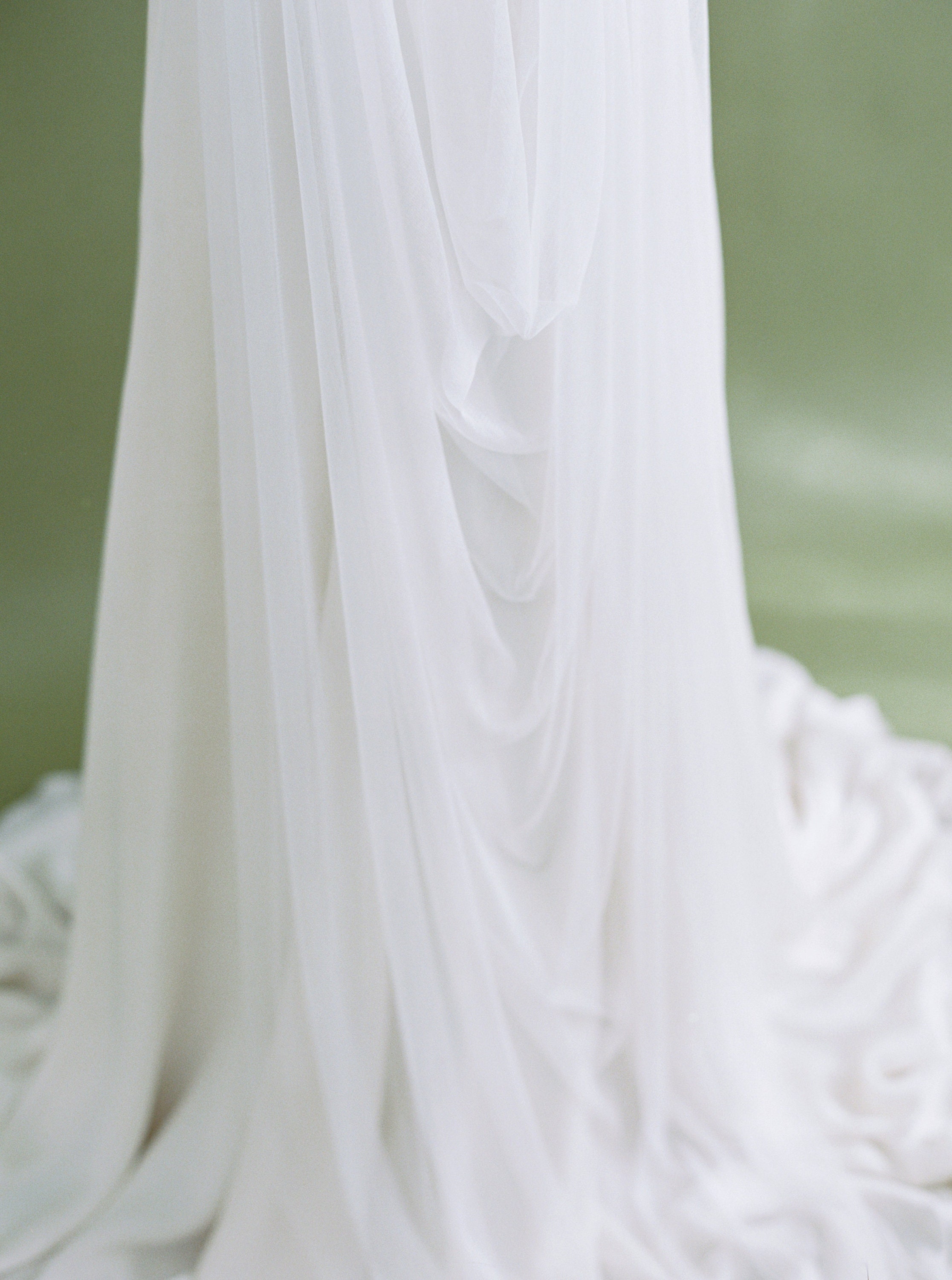 Draped Wedding Veil Draped Bridal Veil Draped Veil Draped | Etsy