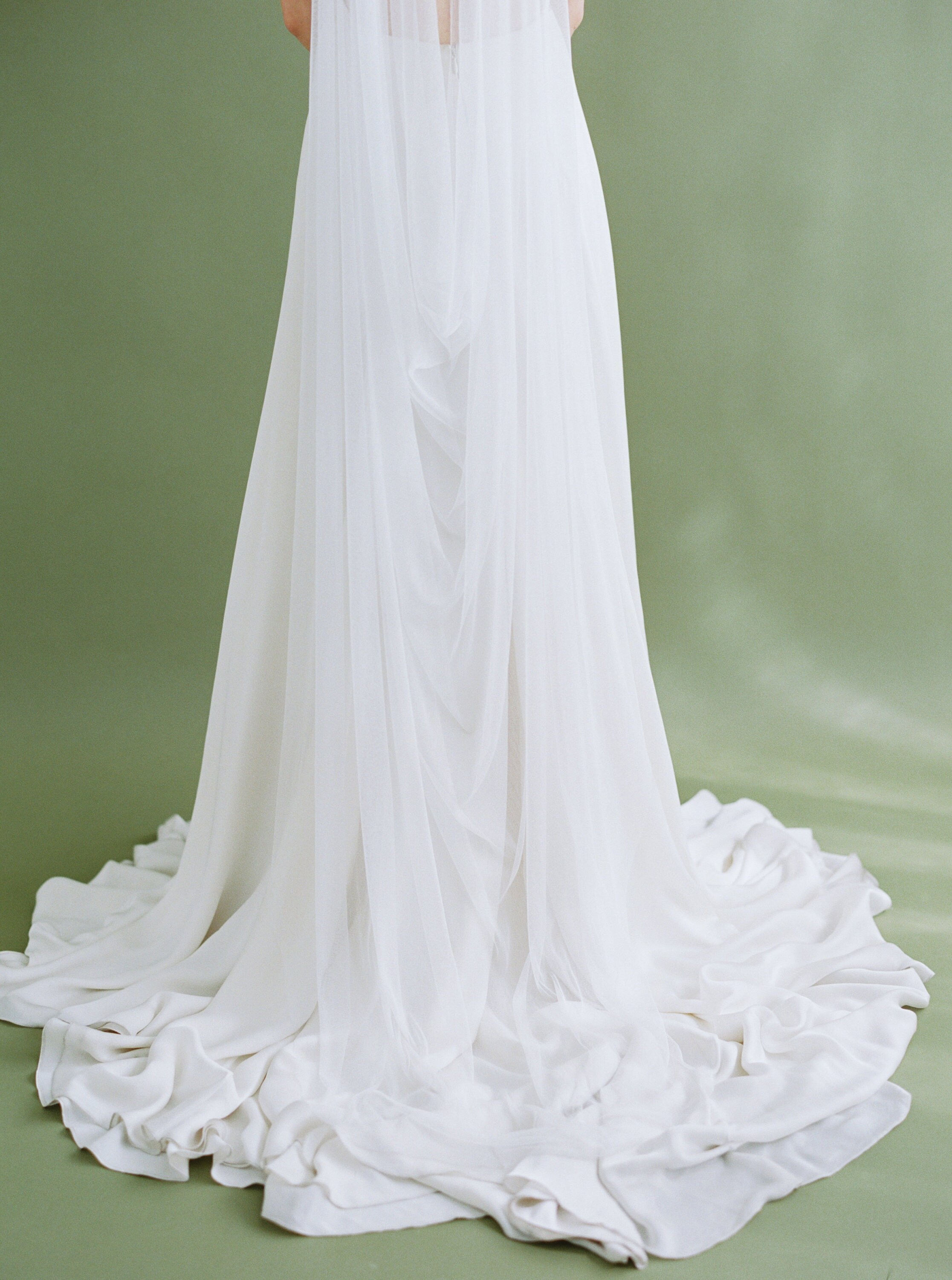 Draped Wedding Veil Draped Bridal Veil Draped Veil Draped | Etsy