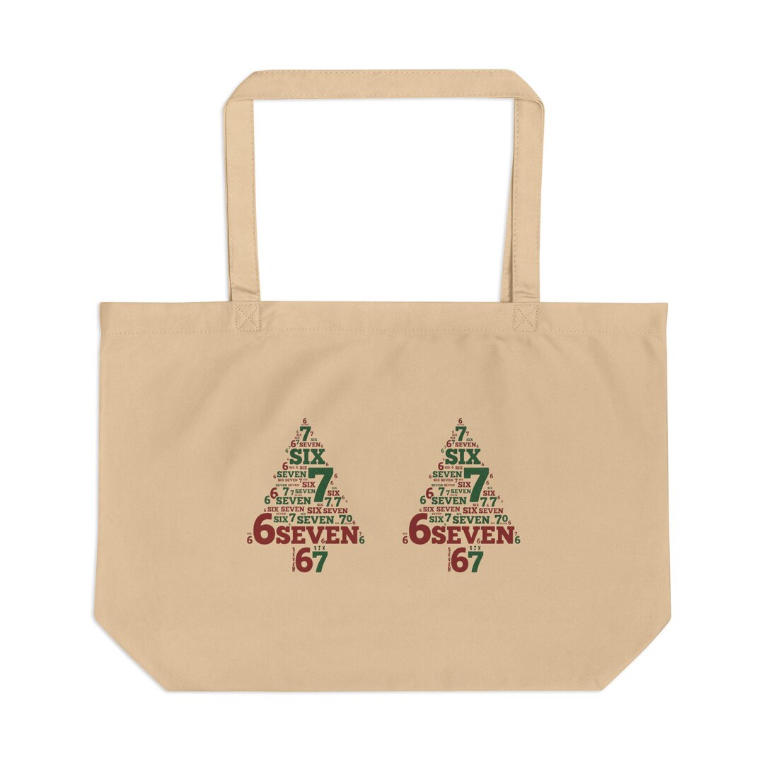 Number Tree Typography Tote | Eco Canvas Tote - Etsy