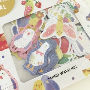 Birds Sticker Flakes Set 70 Sheets Mindwave Japan SS908 - Etsy