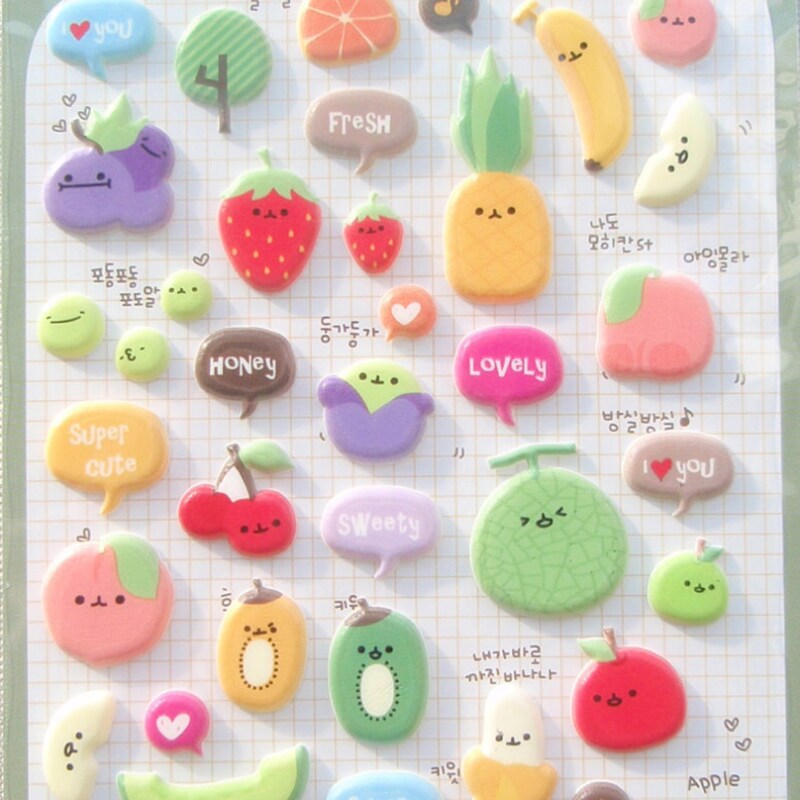 Puffy Stickers - Etsy