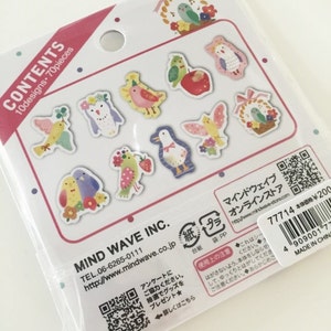 Birds Sticker Flakes Set 70 Sheets Mindwave Japan SS908 - Etsy