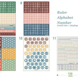 Iconic Assorted Labels & Index Planner Stickers 8 Sheets Set SS1019 - Etsy