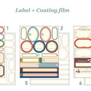 Iconic Assorted Labels & Index Planner Stickers 8 Sheets Set SS1019 - Etsy