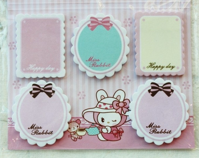 Sticky Memo Note Pad Miss Rabbit Princess Frame - Etsy