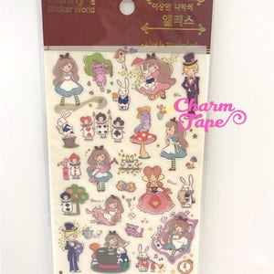 Fairy Tale Gold Foil Stickers Pinocchio, Alice in Wonderland, Swan Lake ...