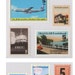 4 Sheets Vintage Postal Stamps Sticker Set Paper Deco SS3 - Etsy
