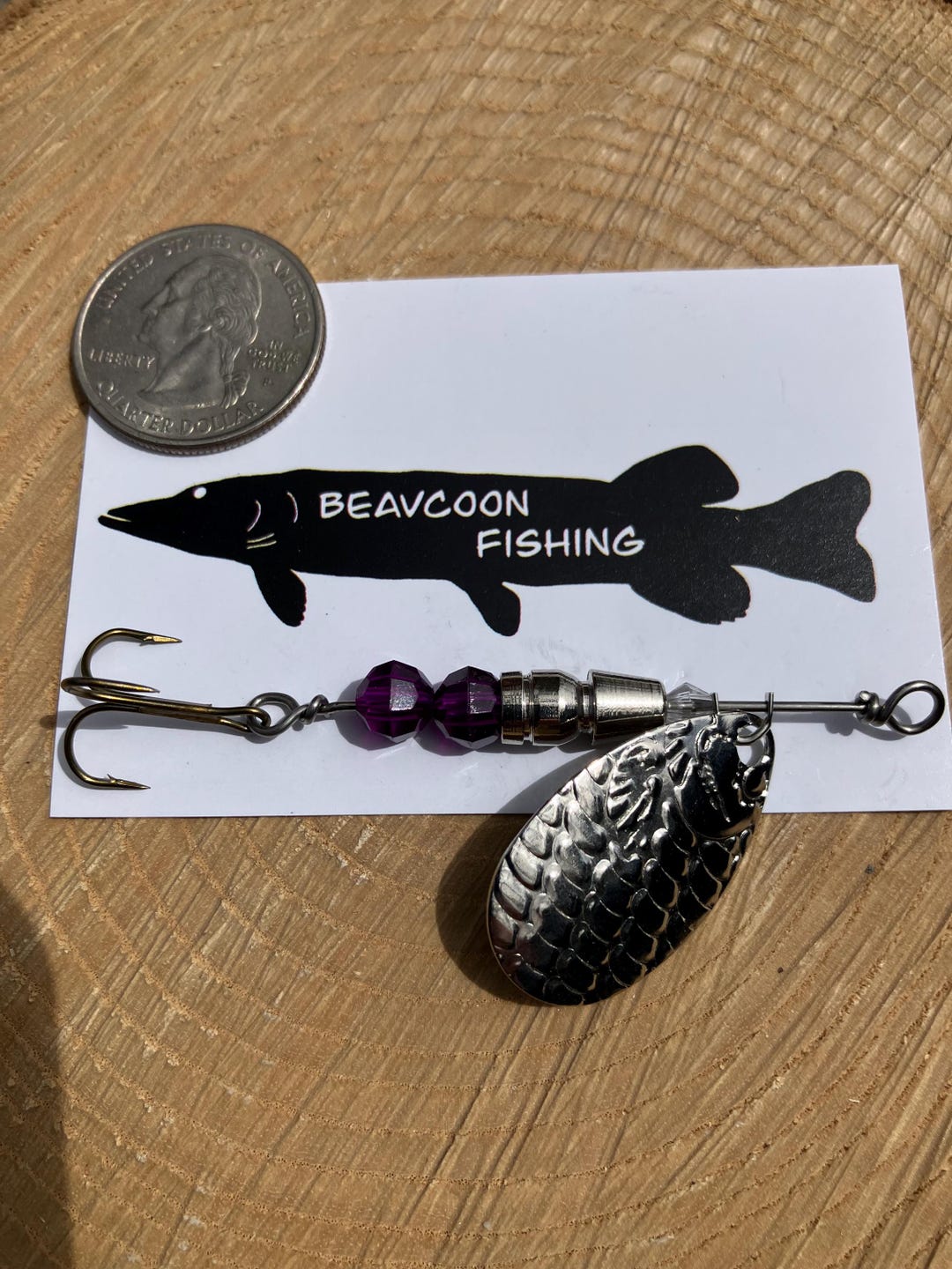 In-line Spinner (silver Indiana Blade) Fishing Lure - Etsy