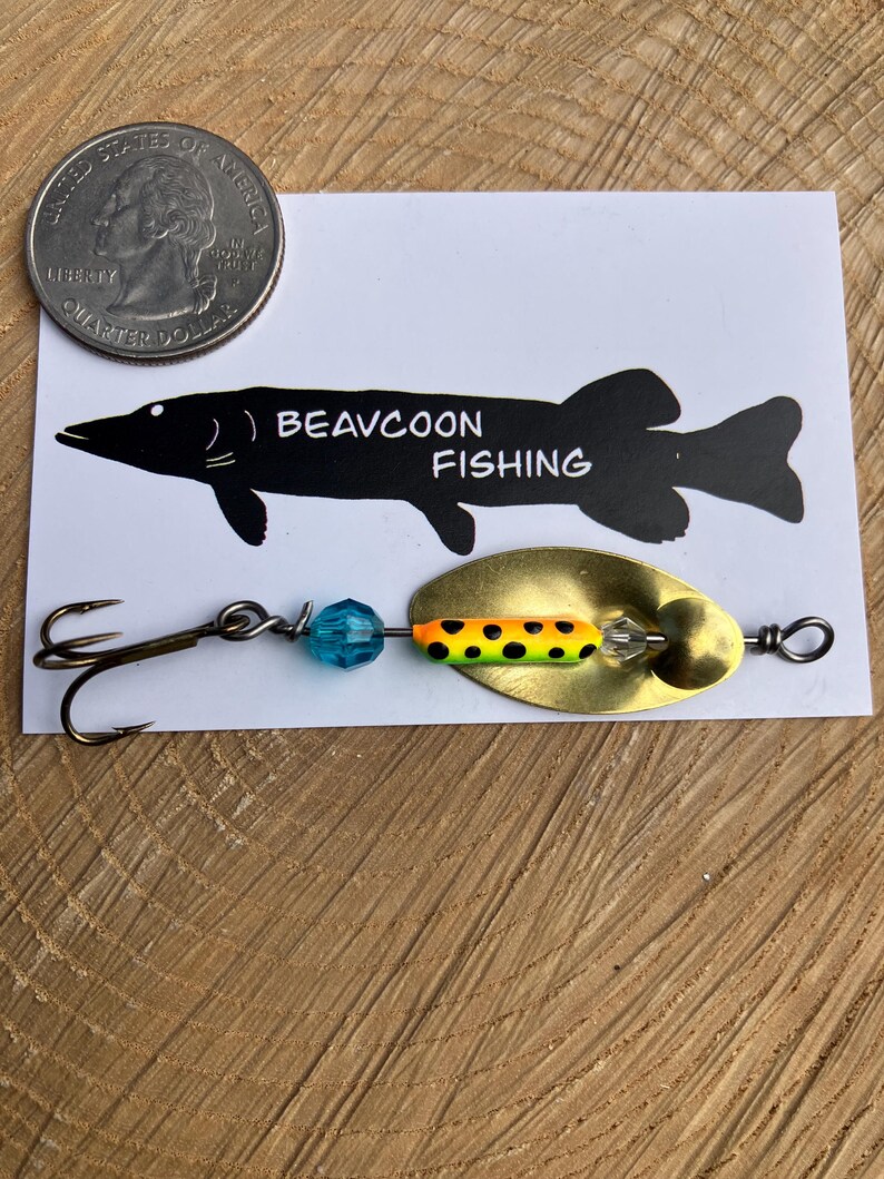 In-line Bladed Fishing Spinner Gold (firetiger) - Etsy