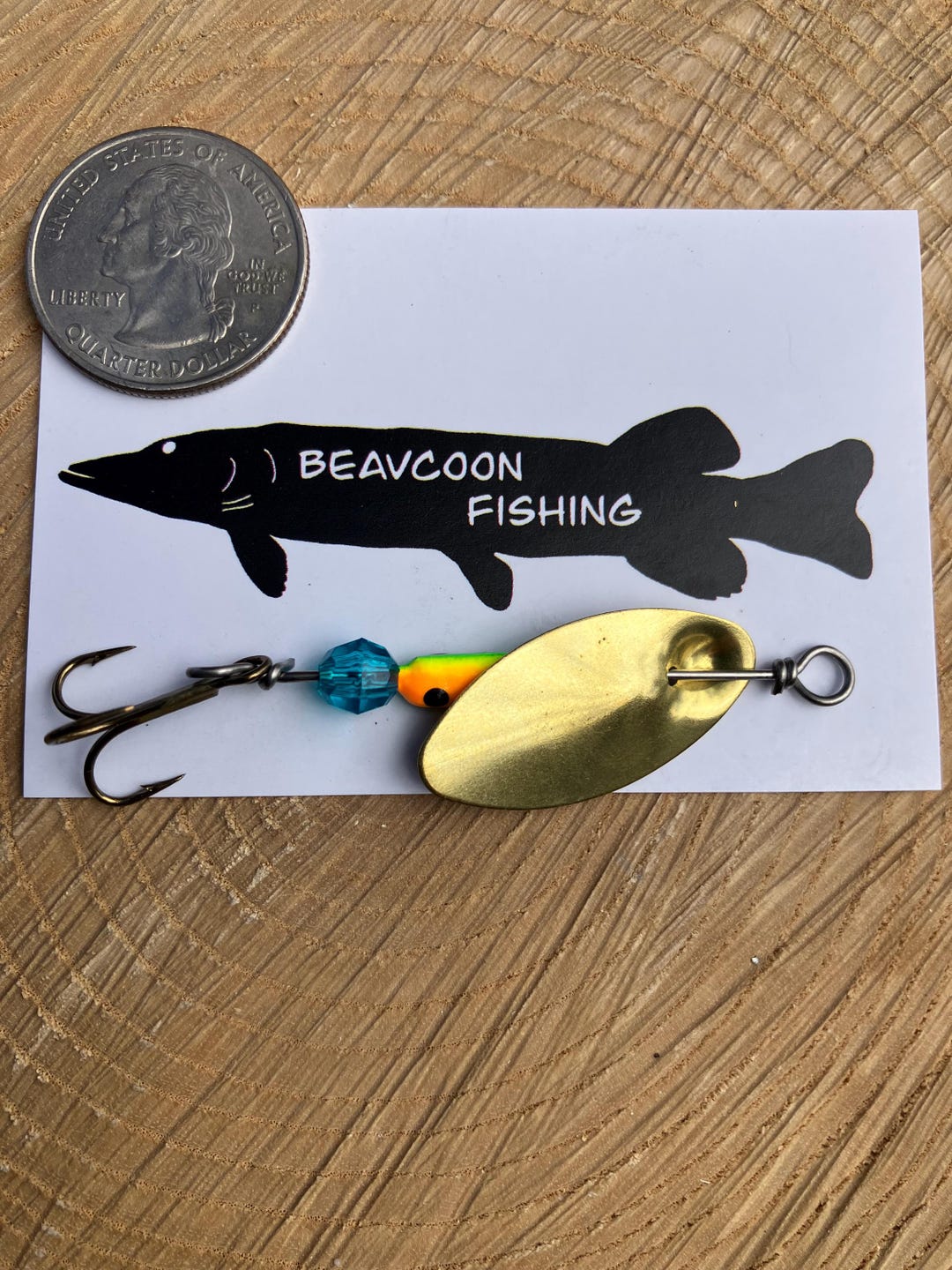 In-line Bladed Fishing Spinner Gold (firetiger) - Etsy