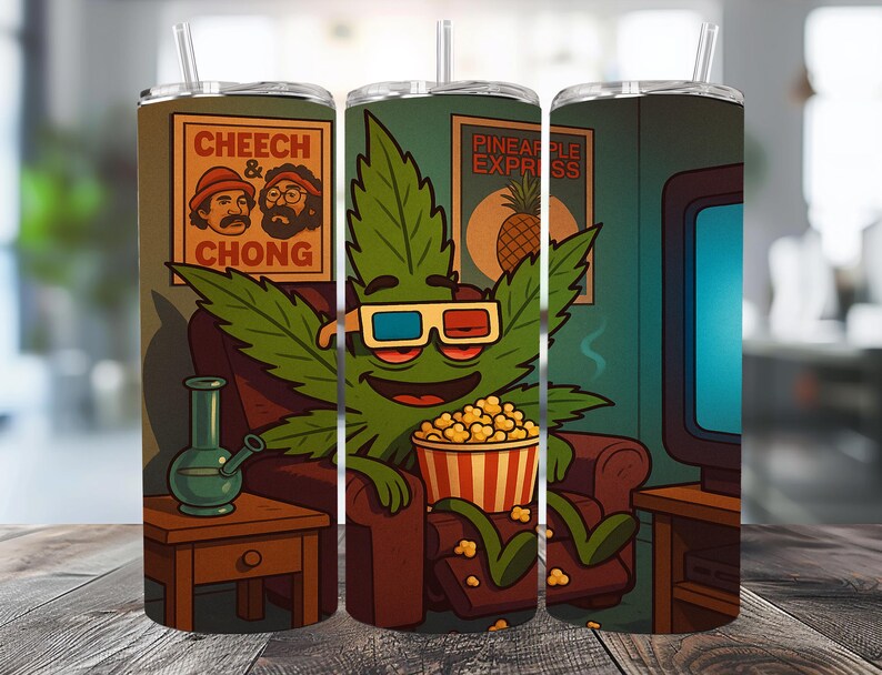 10 Weed Tumbler Wrap Designs Bundle – Funny 420 Sublimation PNG, Stoner ...