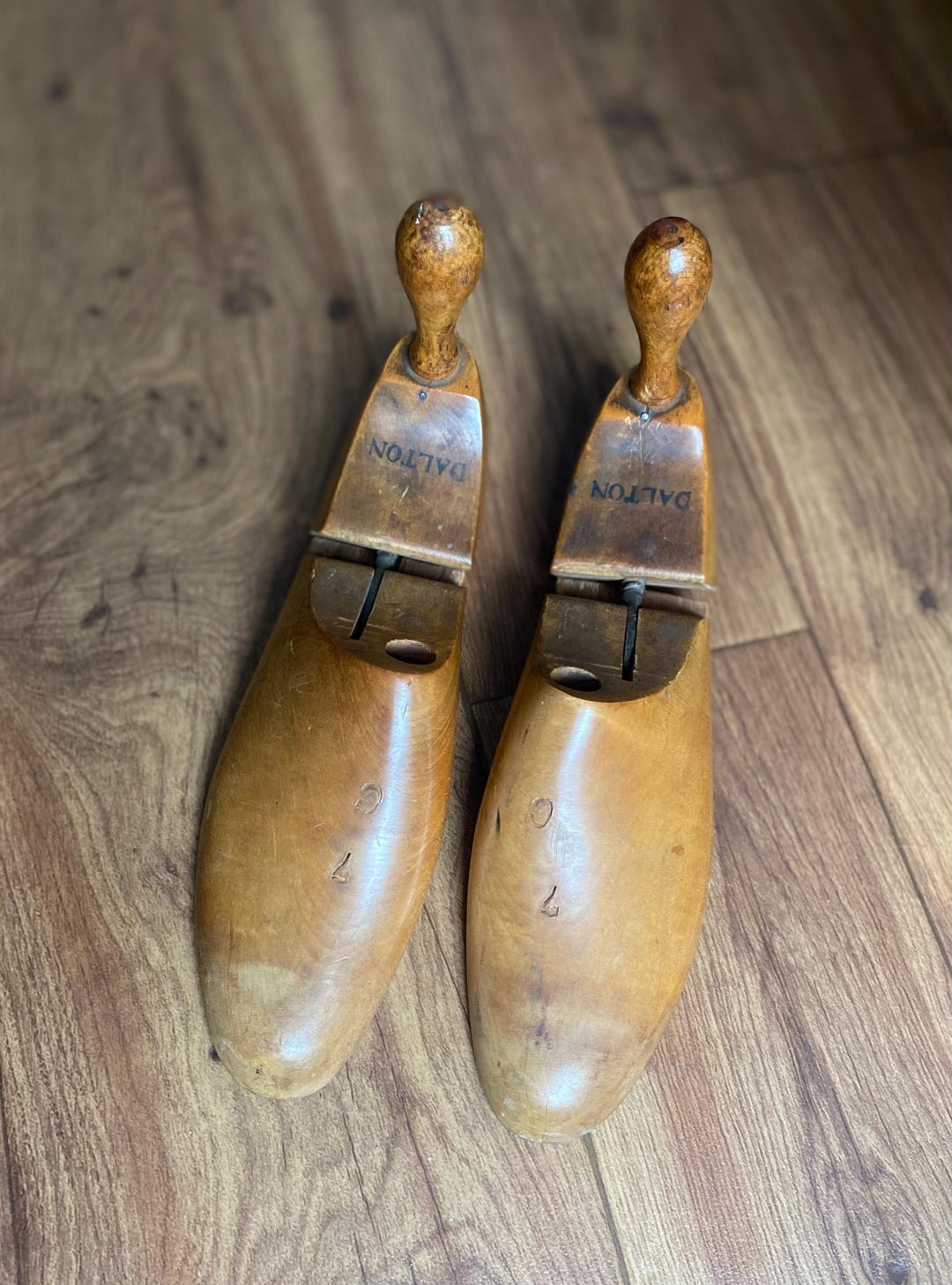 Antique Solid Wood Shoe Lasts DALTON 7C Brand Utility Decoration - Etsy