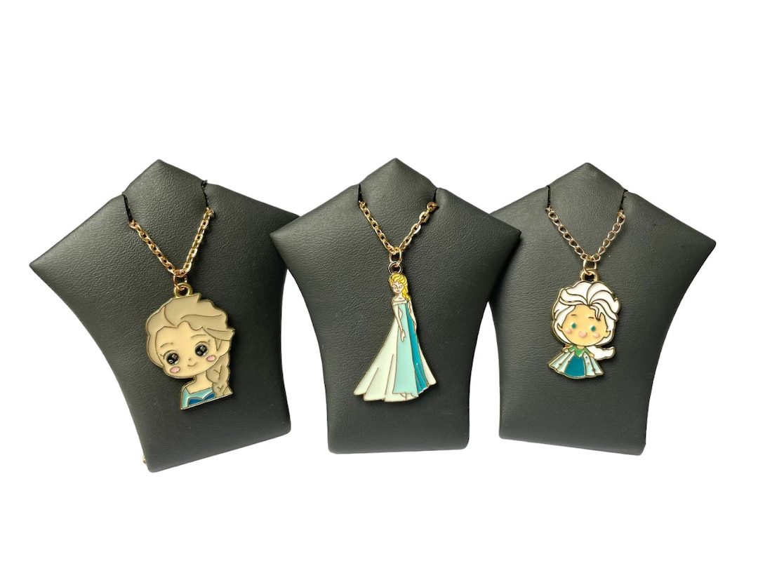 Frozen Inspired Princess Elsa Necklace - Enamel Pendant Charm on A ...