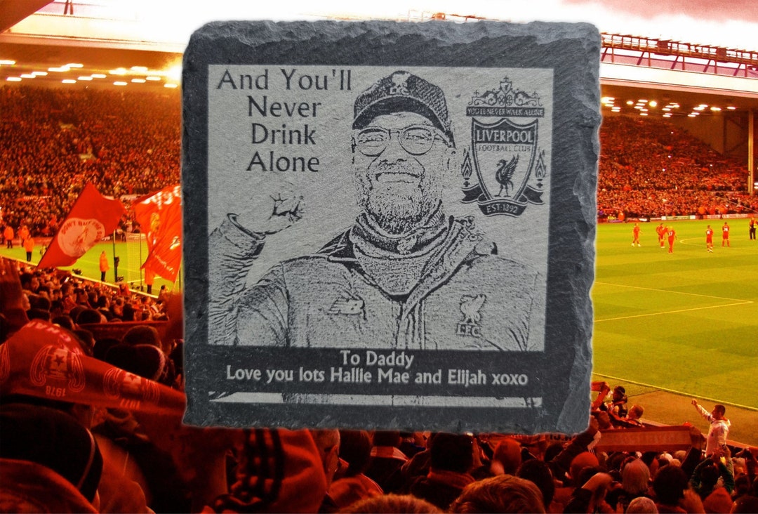 Liverpool Fc,personalised Liverpool Fc,slate Coaster,fathers Day ...