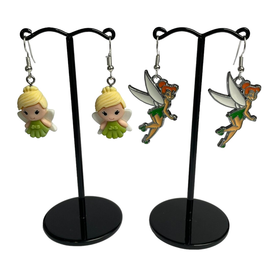 Peter Pan Inspired Tinker Bell Hypoallergenic Silver Dangle Drop ...