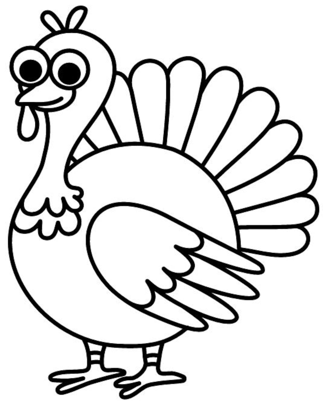 24 Thanksgiving Themed Coloring Pages - Etsy