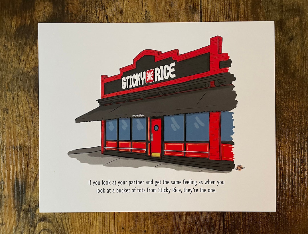 Sticky Rice “they’re the One…” | 8x10 Print | RVA | RVA Coffee Stain ...