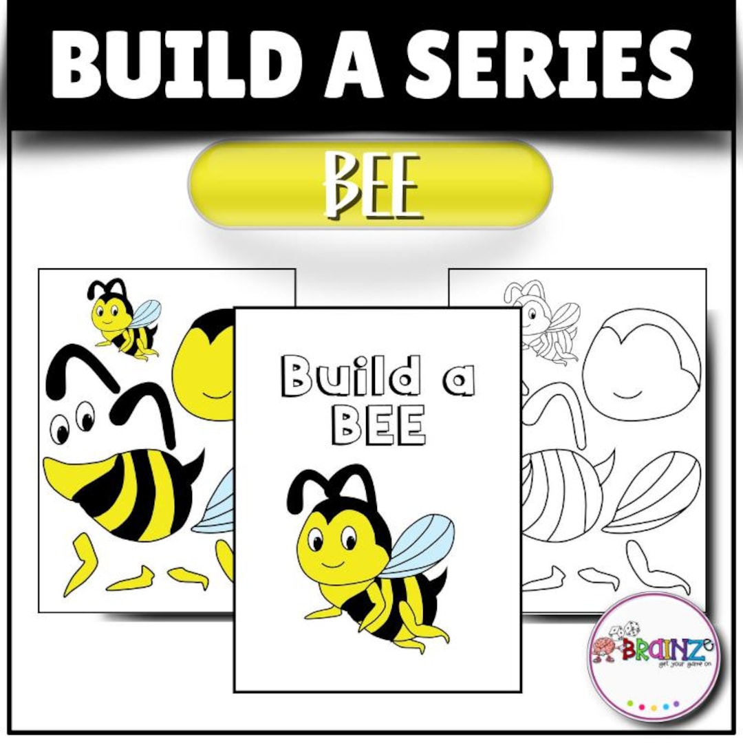 Buy Build a Bee Alphabet Craft Printable | Insect Cut and Paste ...