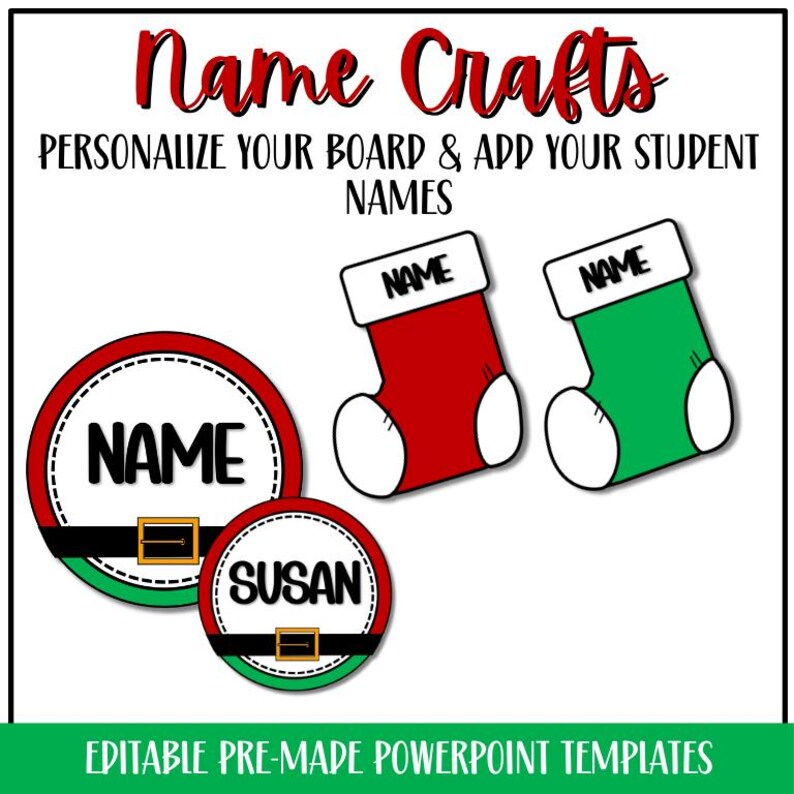 Editable Christmas Classroom Decor Kit: Letters, Borders, Bunting ...
