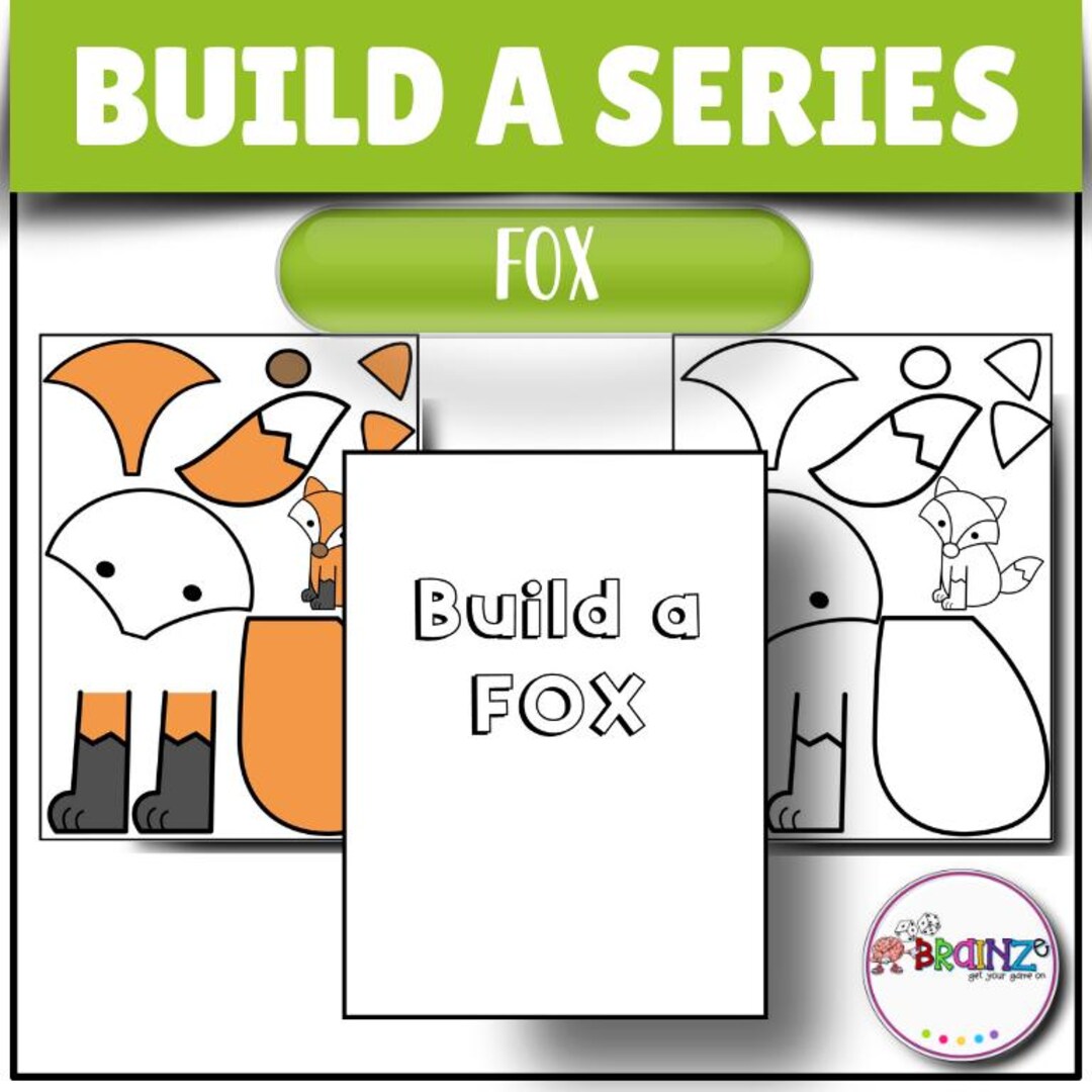 Build-a-fox Craft Activity: Printable Fox Coloring & Writing Prompts ...