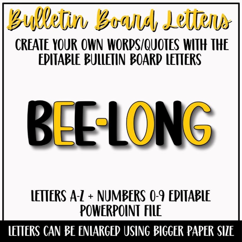 Bee Bulletin Board Kit, Editable Bee Classroom Decor, Be Kind Be Brave ...