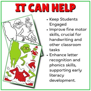 Build a Grinch Craft and Writing Activity | Christmas Cut & Paste Craft ...