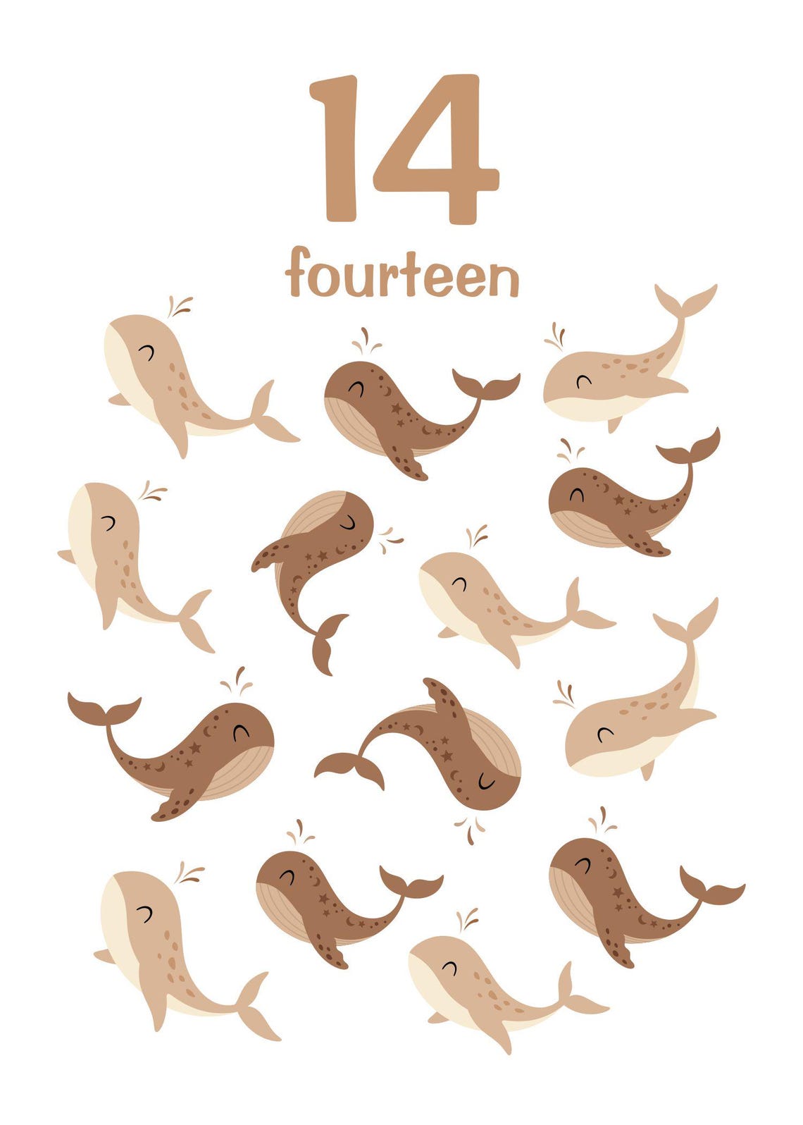 Printable Animal Number Flashcards 1-20 | Cute Zoo Animals Count Cards ...