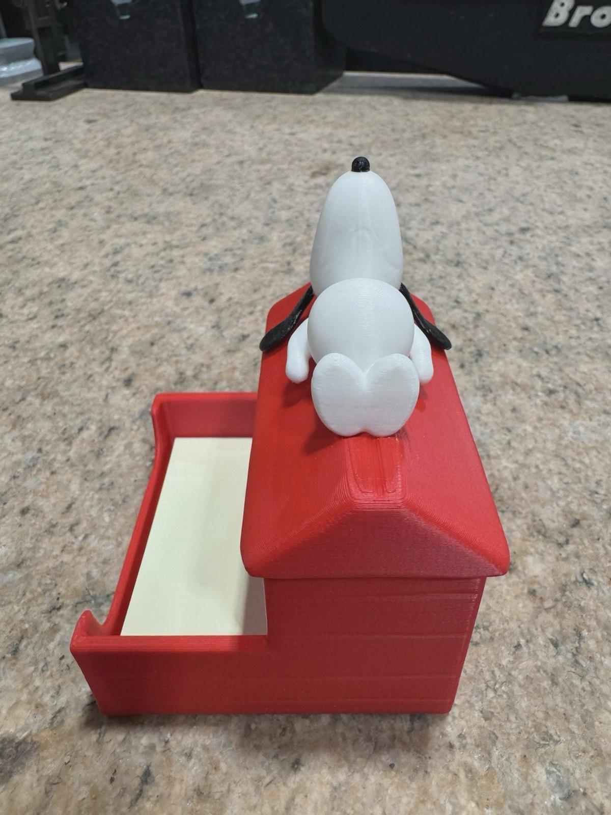 Snoopy Post-it/sticky Note Holder - Etsy