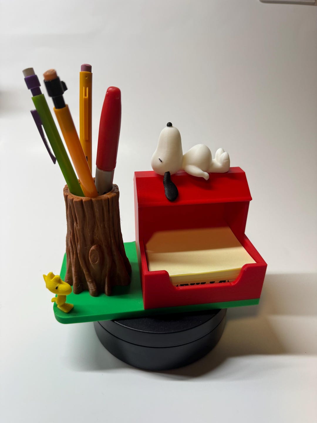 Snoopy Post-it Note and Pen/pencil Holder PLEASE READ DESCRIPTION! for ...