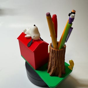 Snoopy Post-it Note and Pen/pencil Holder PLEASE READ DESCRIPTION! for ...