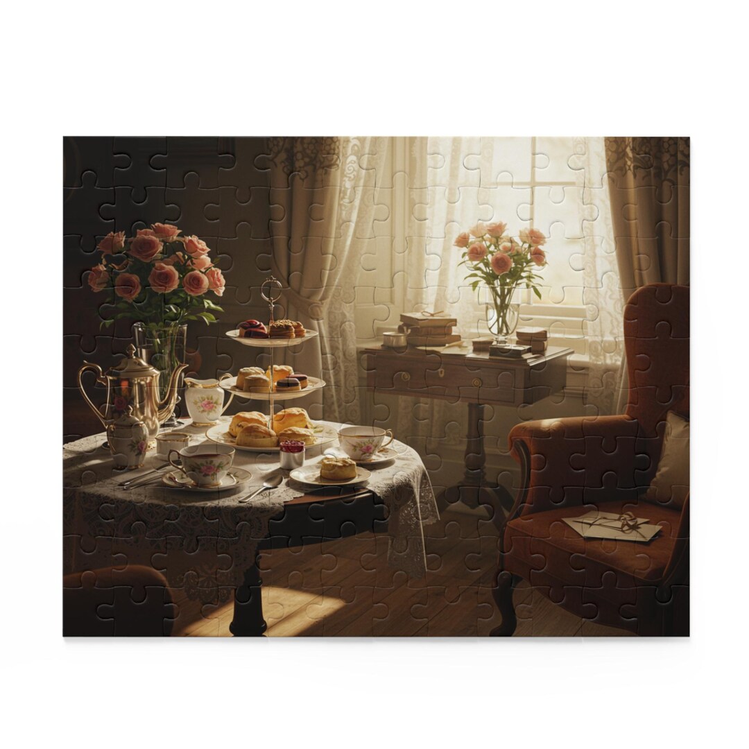 Jane Austen Inspired Puzzle –the Tea Salon Scene at a Georgian Manor ...