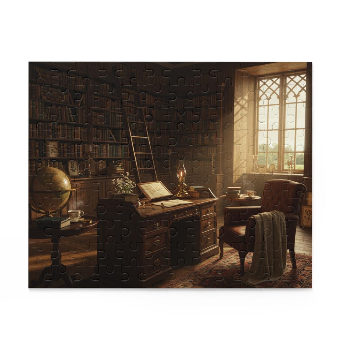 Jane Austen Inspired Puzzle – the Library Scene at a Georgian Manor ...