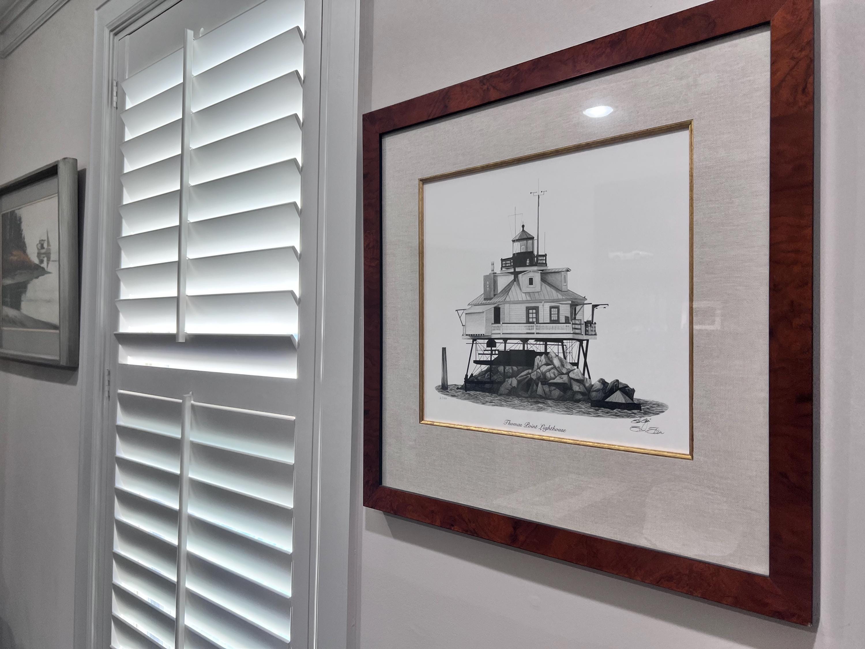 Thomas Point Lighthouse Art Print, Hand Drawn Naval Academy Gift ...