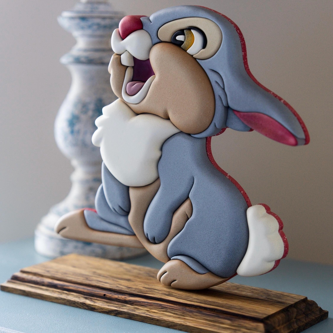 Handcrafted Thumper Wood Art: Bambi and Bunny Nursery Decor - Etsy