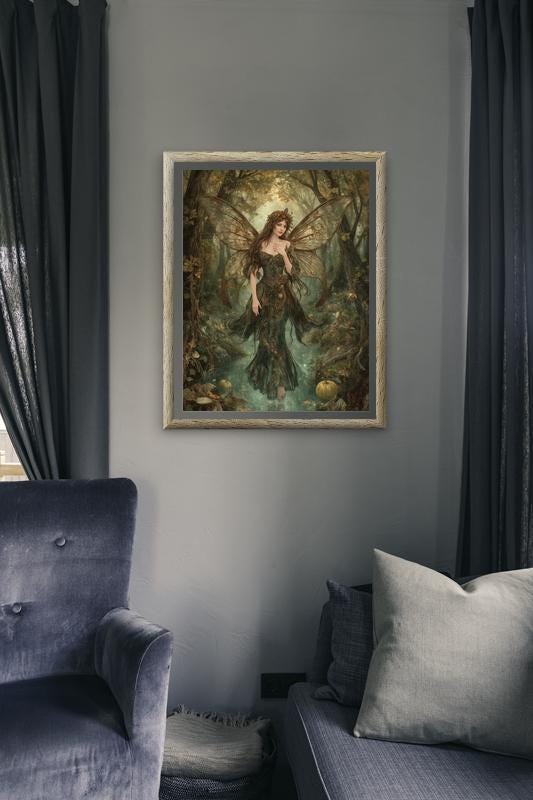 Autumn Harvest Fae Art | Enchanted Woodland Digital Download | Forest ...