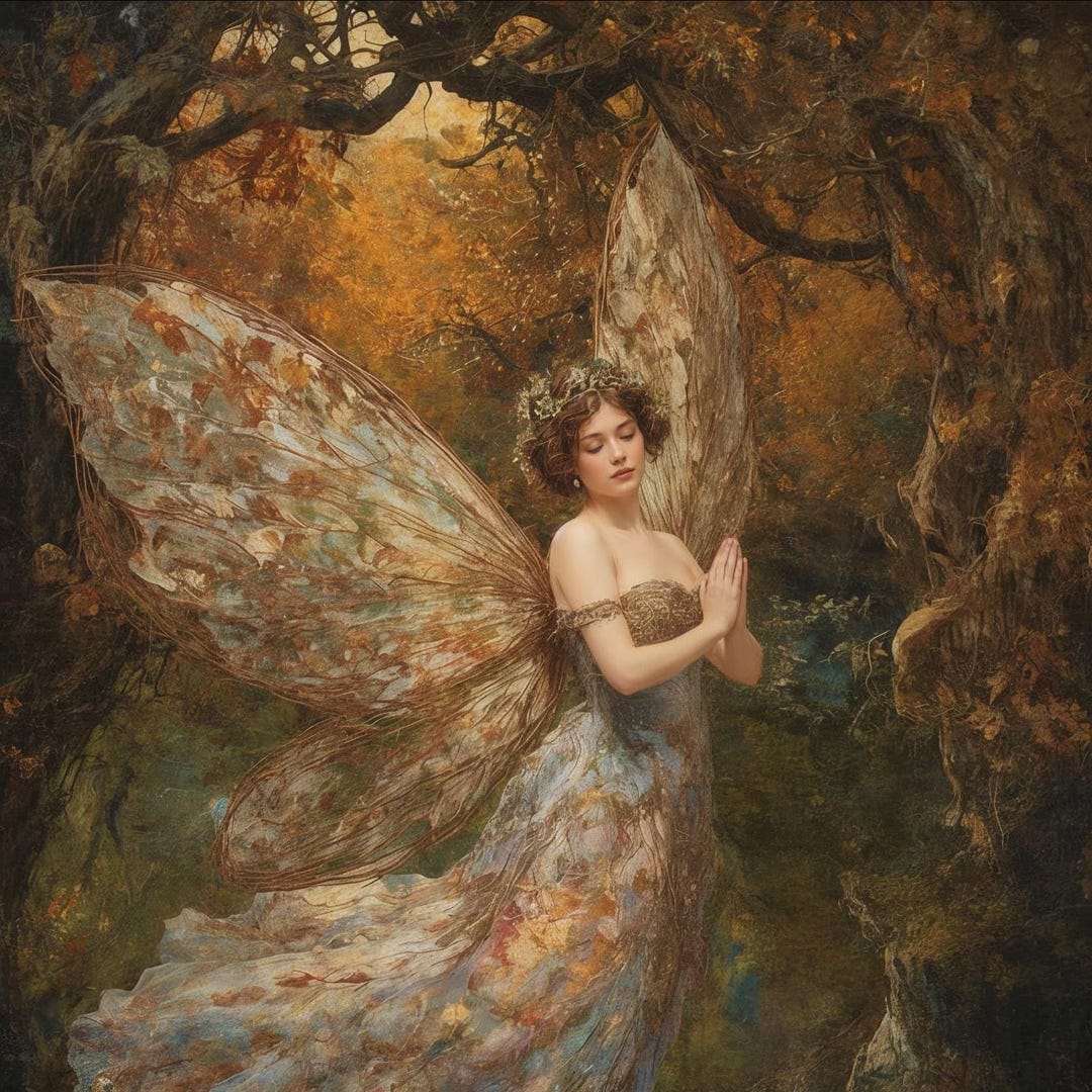Autumn Fairy Art Print | Enchanted Forest Digital Download | Sylph ...