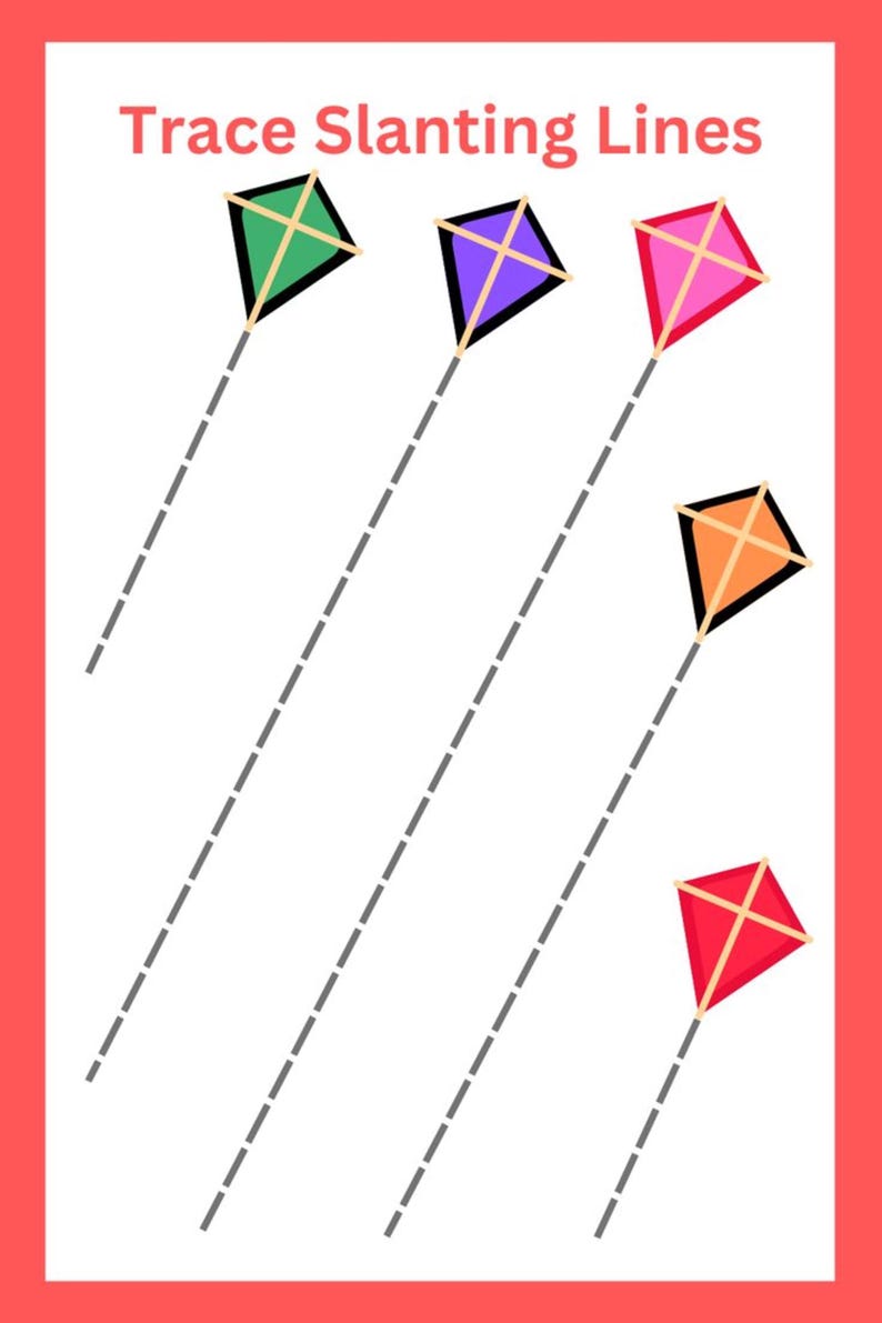 Printable Tracing Worksheets, Straight Line, Curved, Colorful Tracing ...