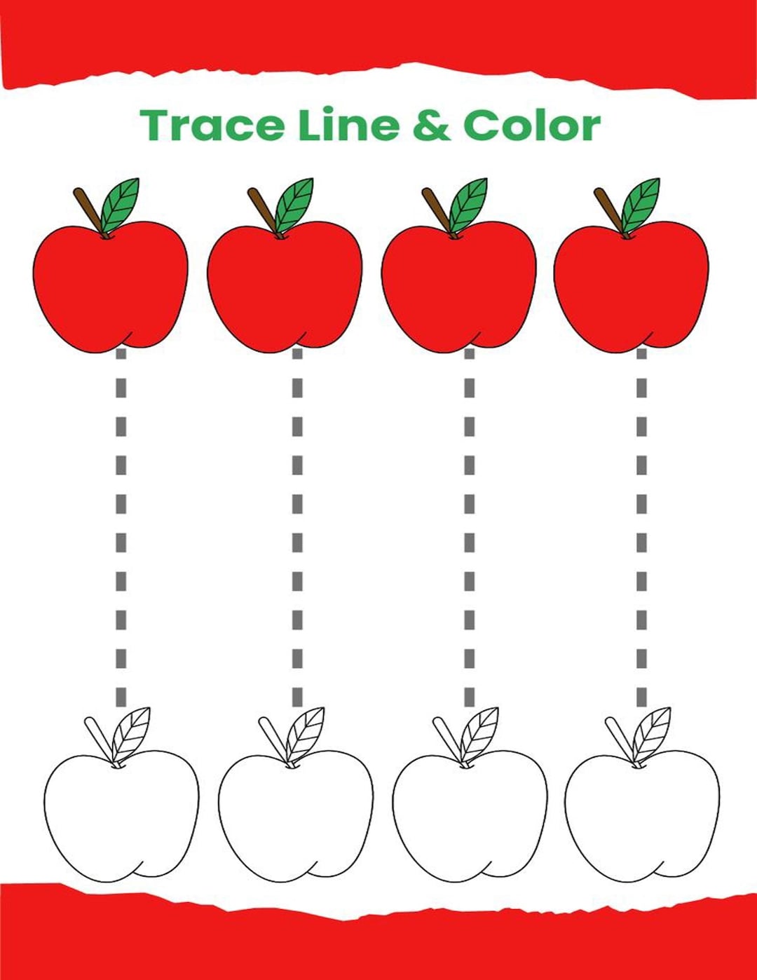 Printable Tracing Worksheets, Straight Line, Curved, Colorful Tracing ...